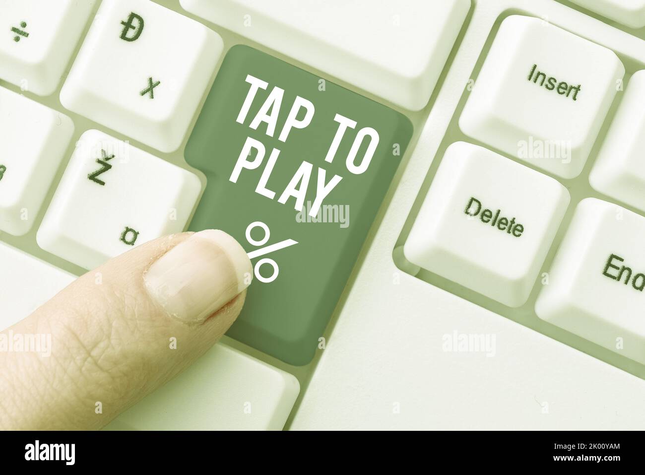 Inspiration showing sign Tap To Play. Business approach Touch the ...