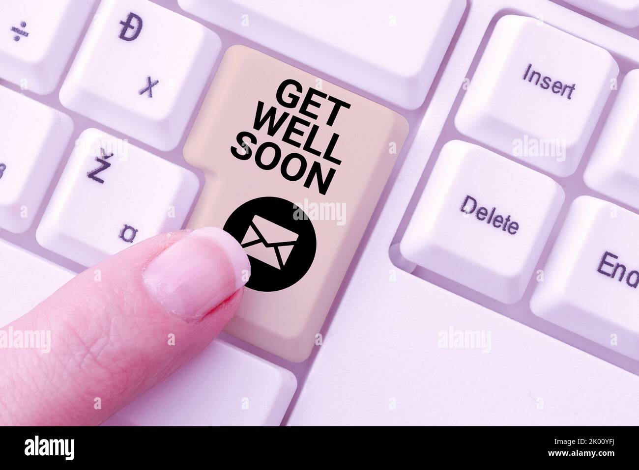 Conceptual display Get Well Soon. Business concept Wishing you have ...