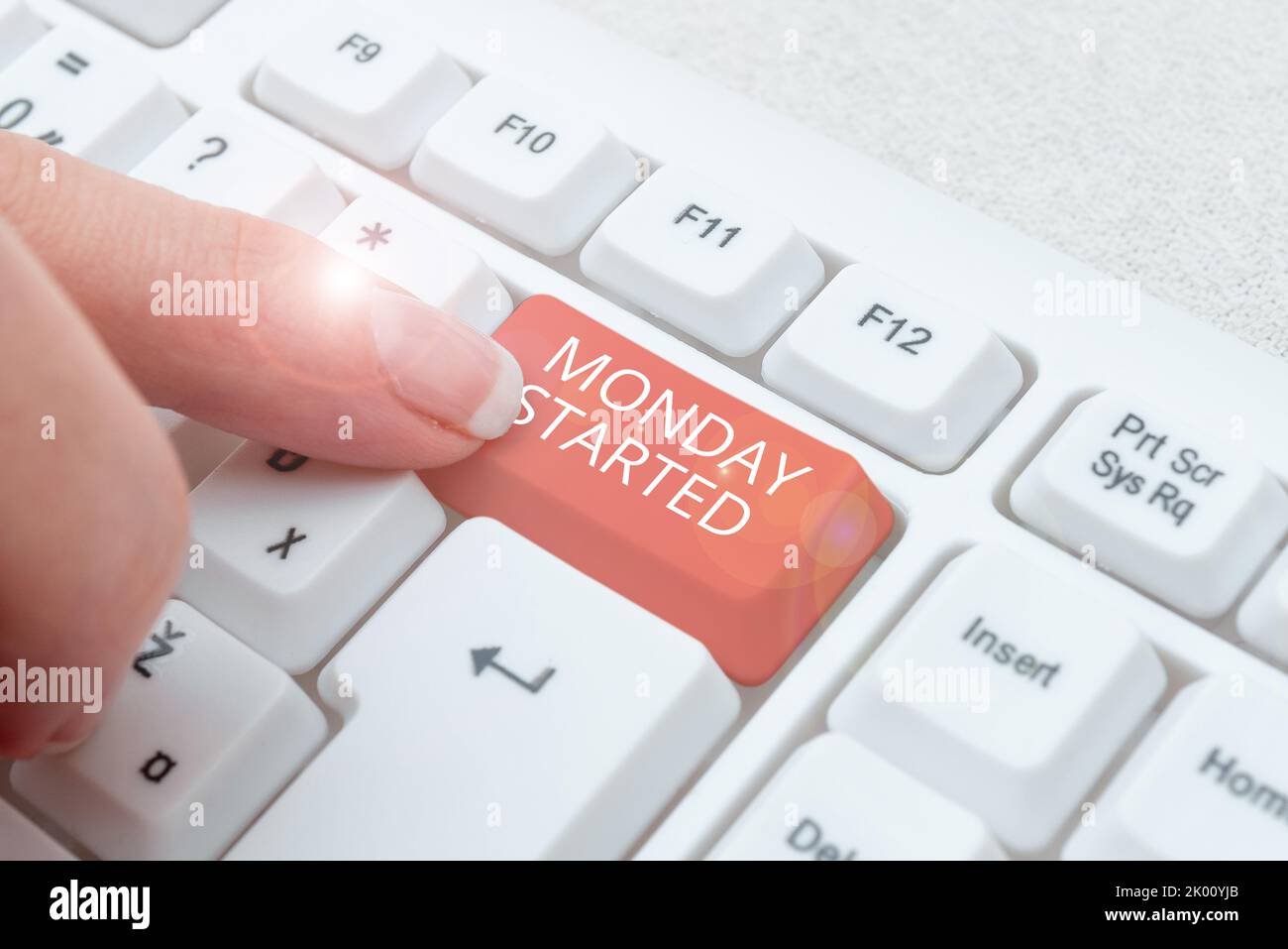 Handwriting text Monday Startedgetting ready for new week Rest is over ...