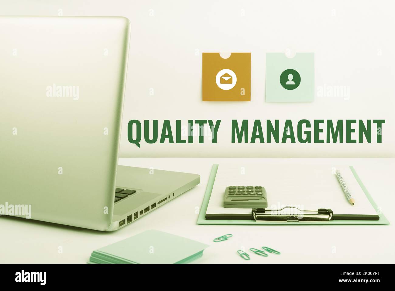 Text sign showing Quality ManagementMaintain Excellence Level High ...