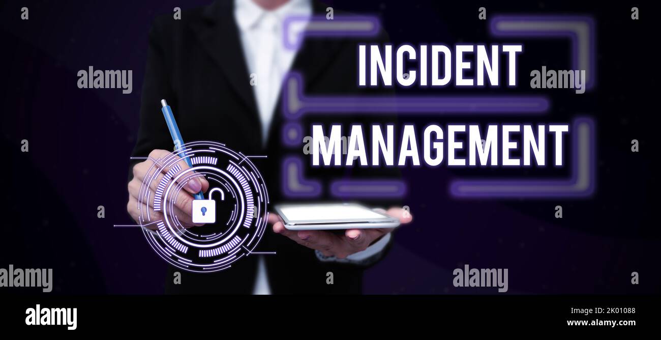 Inspiration showing sign Incident Management. Business approach Process ... Inspiration showing sign Incident Management. Business approach Process ...