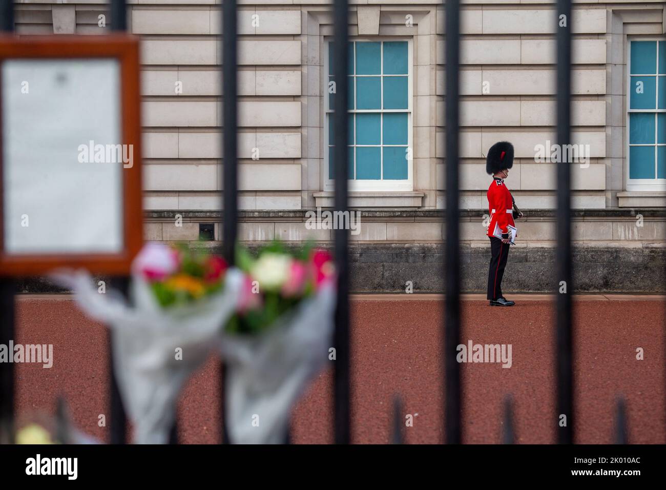 London, England, UK. 9th Sep, 2022. The notice announcing the death of ...