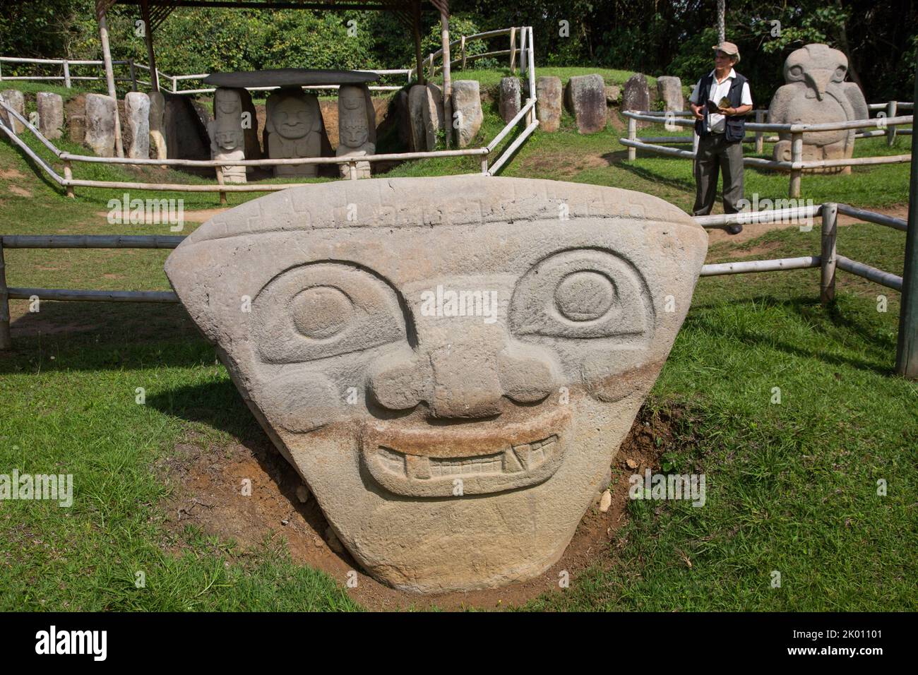 Colombia, San Agustin, Parque Arqueologico de San Agustin or the San ...