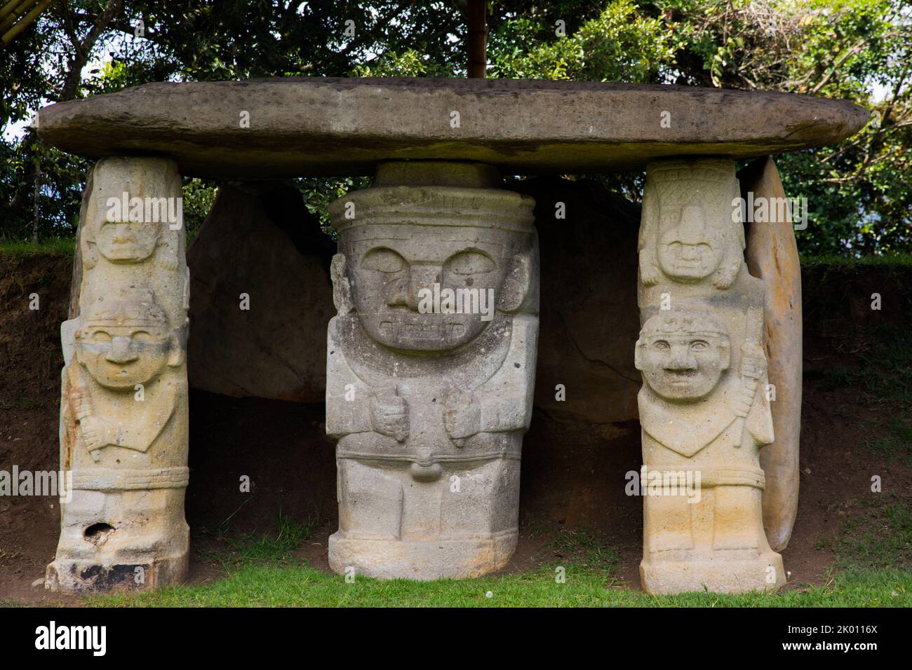 Colombia, San Agustin, Parque Arqueologico de San Agustin or the San ...