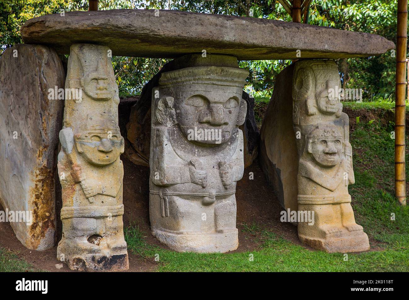 Colombia, San Agustin, Parque Arqueologico de San Agustin or the San ...