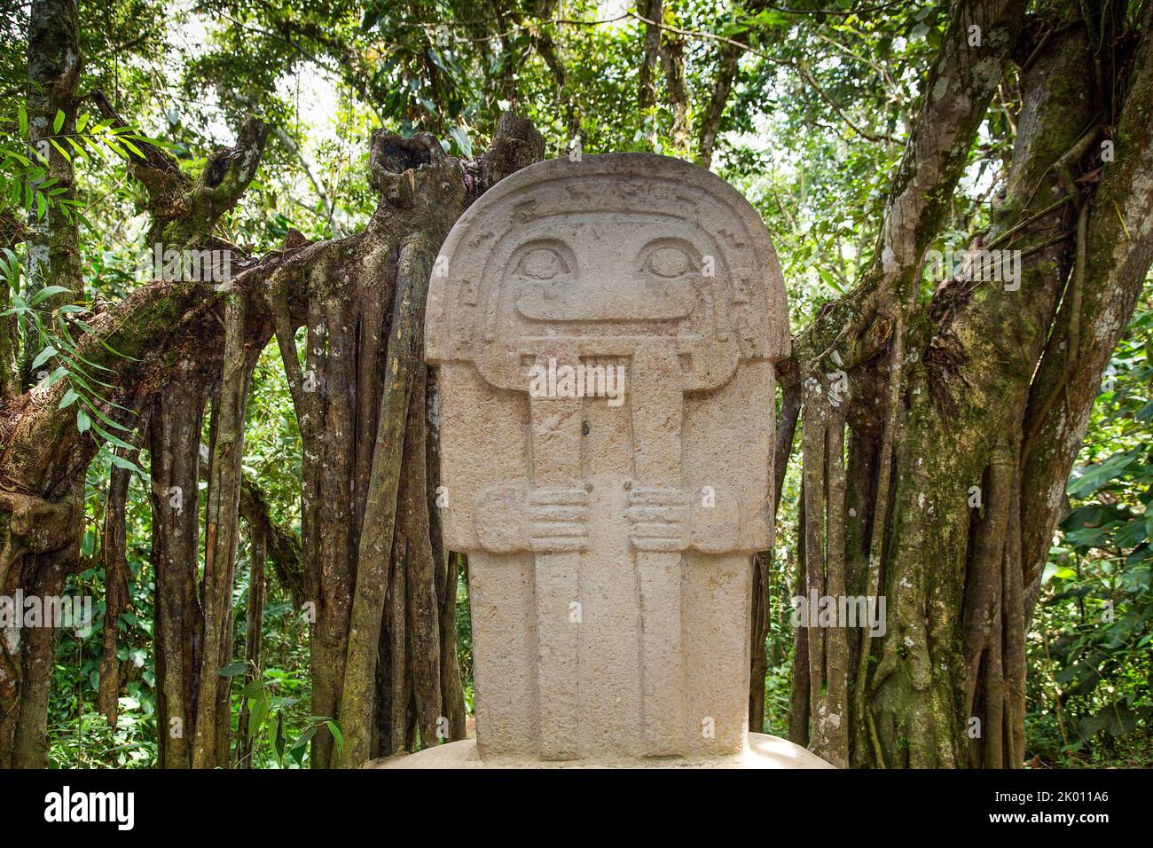 Colombia, San Agustin, the forest of statues or Bosque de las Estatuas ...