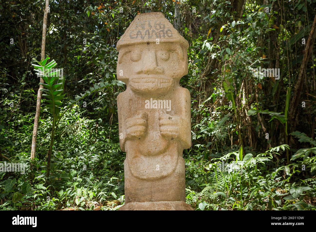Colombia, San Agustin, the forest of statues or Bosque de las Estatuas ...