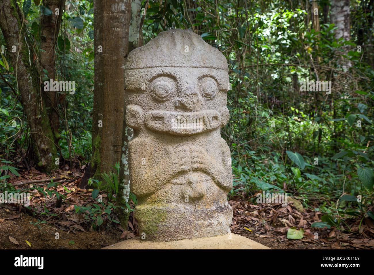 Colombia, San Agustin, the forest of statues or Bosque de las Estatuas ...
