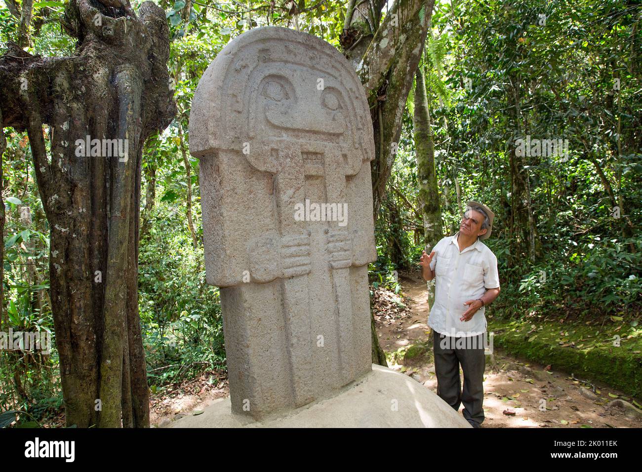 Colombia, San Agustin, the forest of statues or Bosque de las Estatuas ...