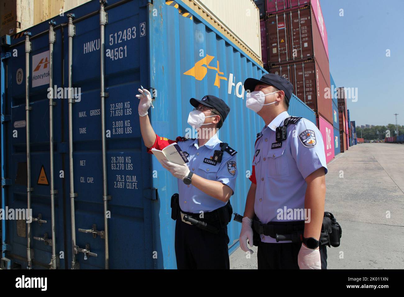 SHENYANG, CHINA - SEPTEMBER 9, 2022 - Police conduct station inspection ...