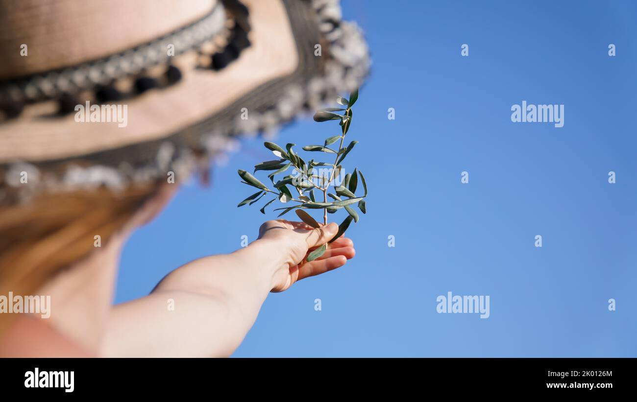Hand peace branch hi-res stock photography and images - Alamy