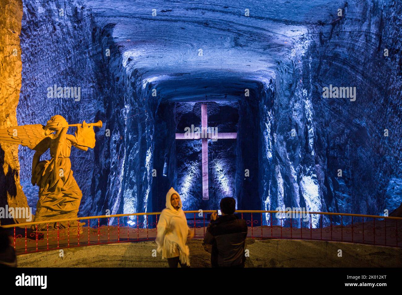 Colombia, Zipaquira,the underground Catedral de Sal or Salt Cathedral ...
