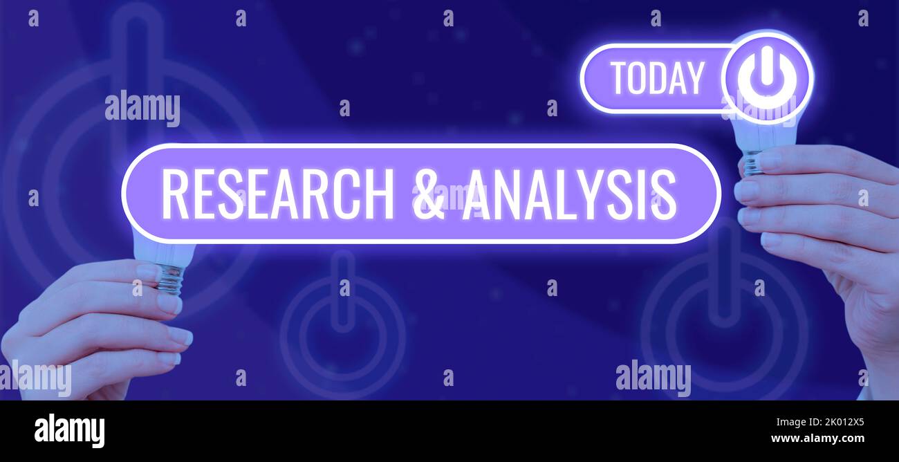 Writing displaying text Research And Analysis. Conceptual photo ...