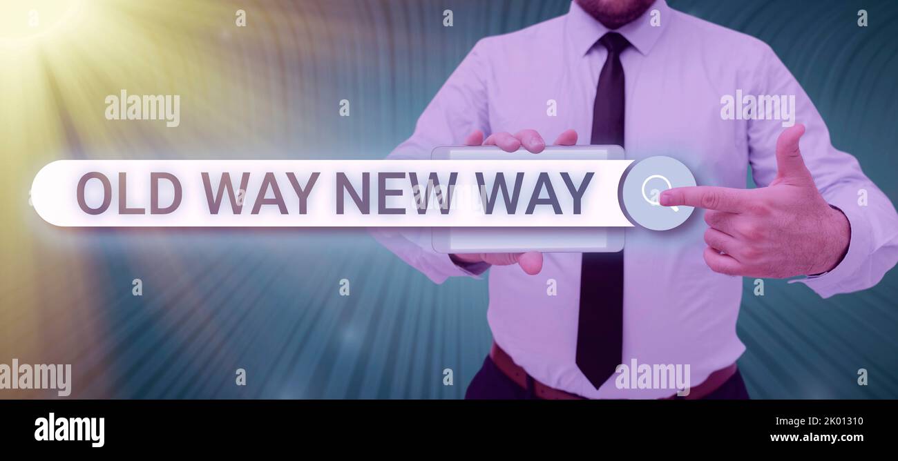 Conceptual caption Old Way New WayThe different way to fulfill the ... Conceptual caption Old Way New WayThe different way to fulfill the ...