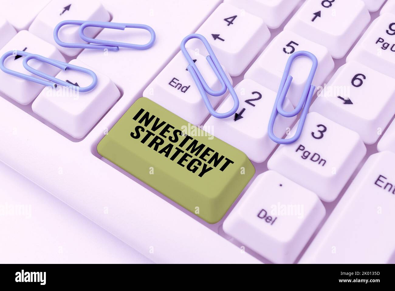 Text showing inspiration Investment Strategy. Conceptual photo Set of ...