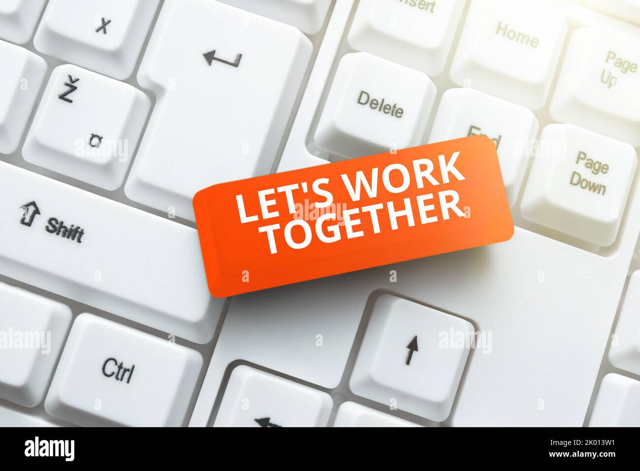 Writing displaying text Let S Is Work Together. Business idea Unite and ...