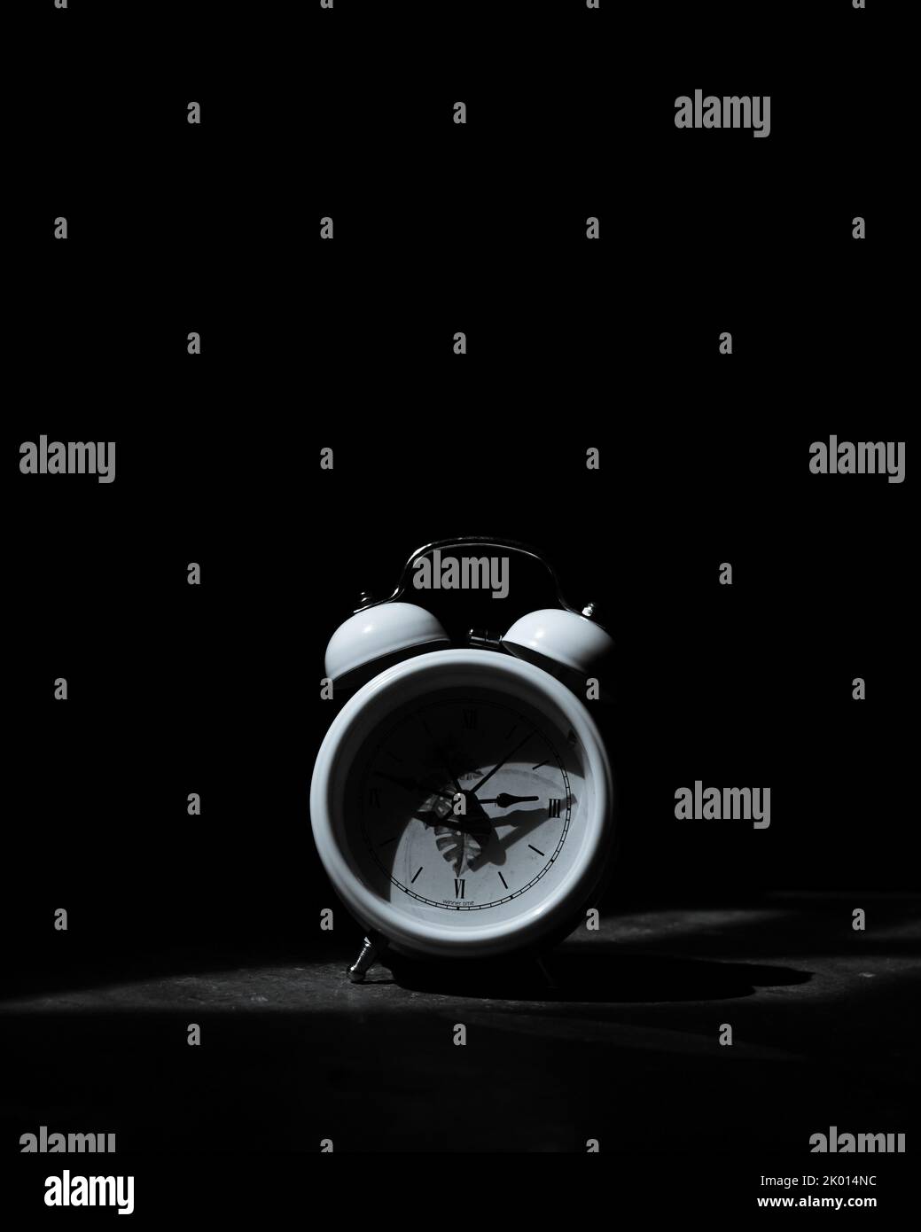 black and white photo of a classic clock Stock Photo - Alamy