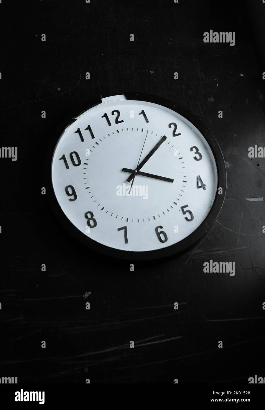black and white photo of a classic clock Stock Photo - Alamy