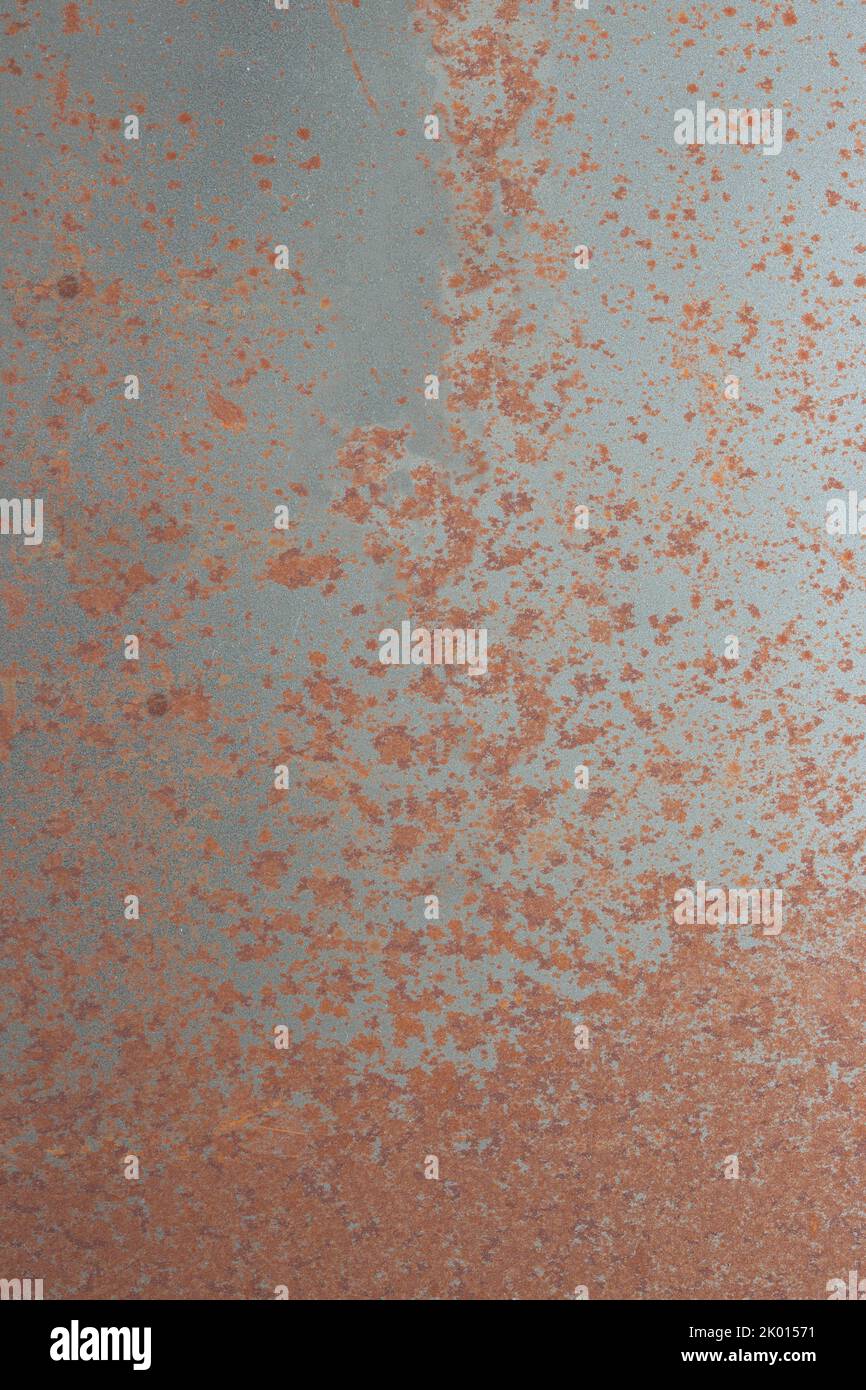 Rust background on sheet steel. Rusty aged industrial material concept ...