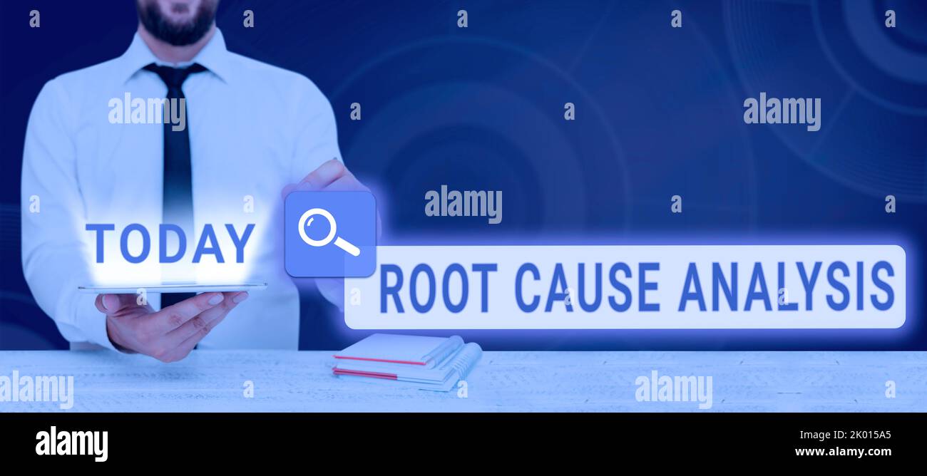 Handwriting text Root Cause Analysis. Conceptual photo Method of ...