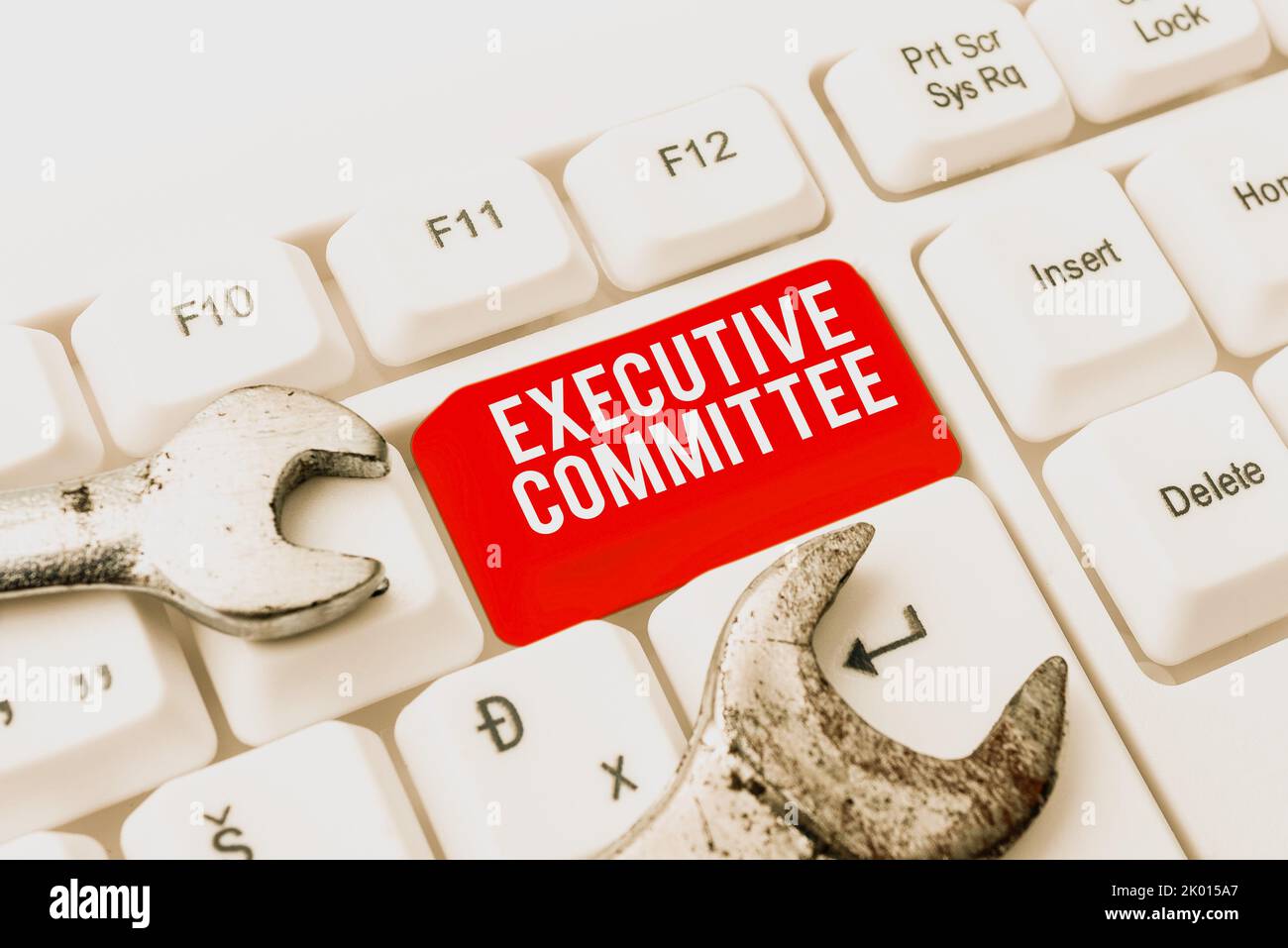 Conceptual caption Executive Committee. Word Written on Group of ...