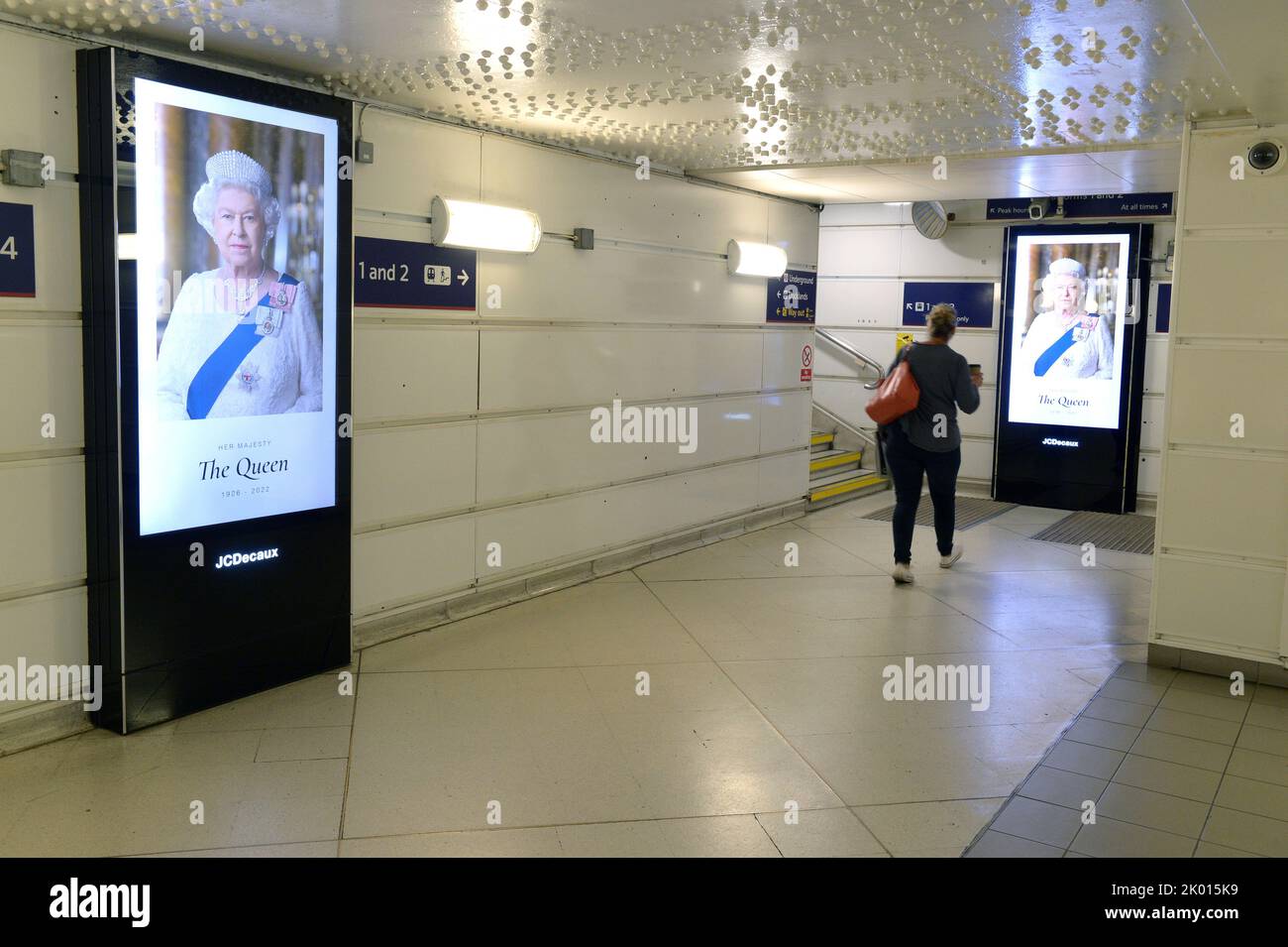 London, UK. 9th Sep, 2022. Fenchurch street station London train ...