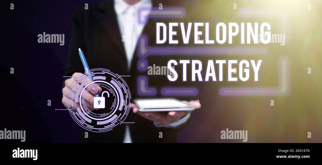 Sign displaying Developing StrategyOrganizations Process Changes to ...