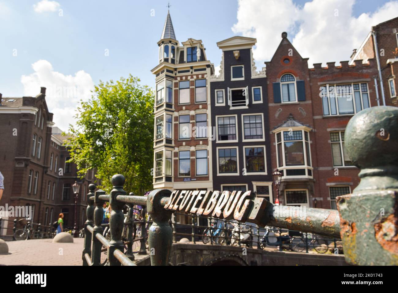 Amsterdam, Netherlands. August 2022. The key bridge at the ...