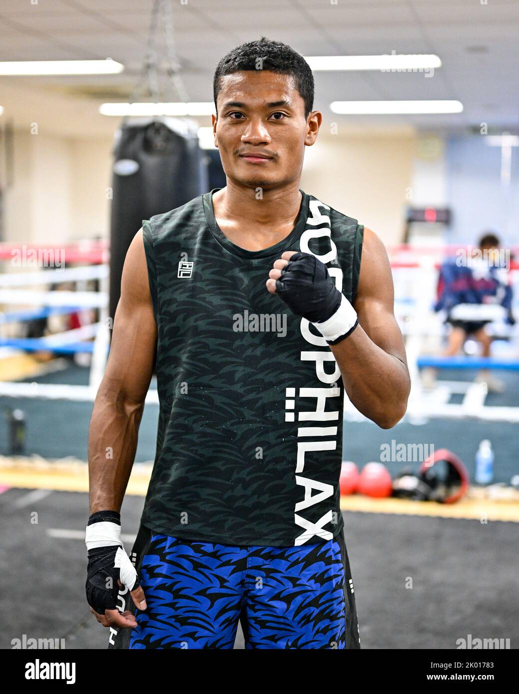 Andy Hiraoka of Japan during a training session in Yokohama, Kanagawa ...