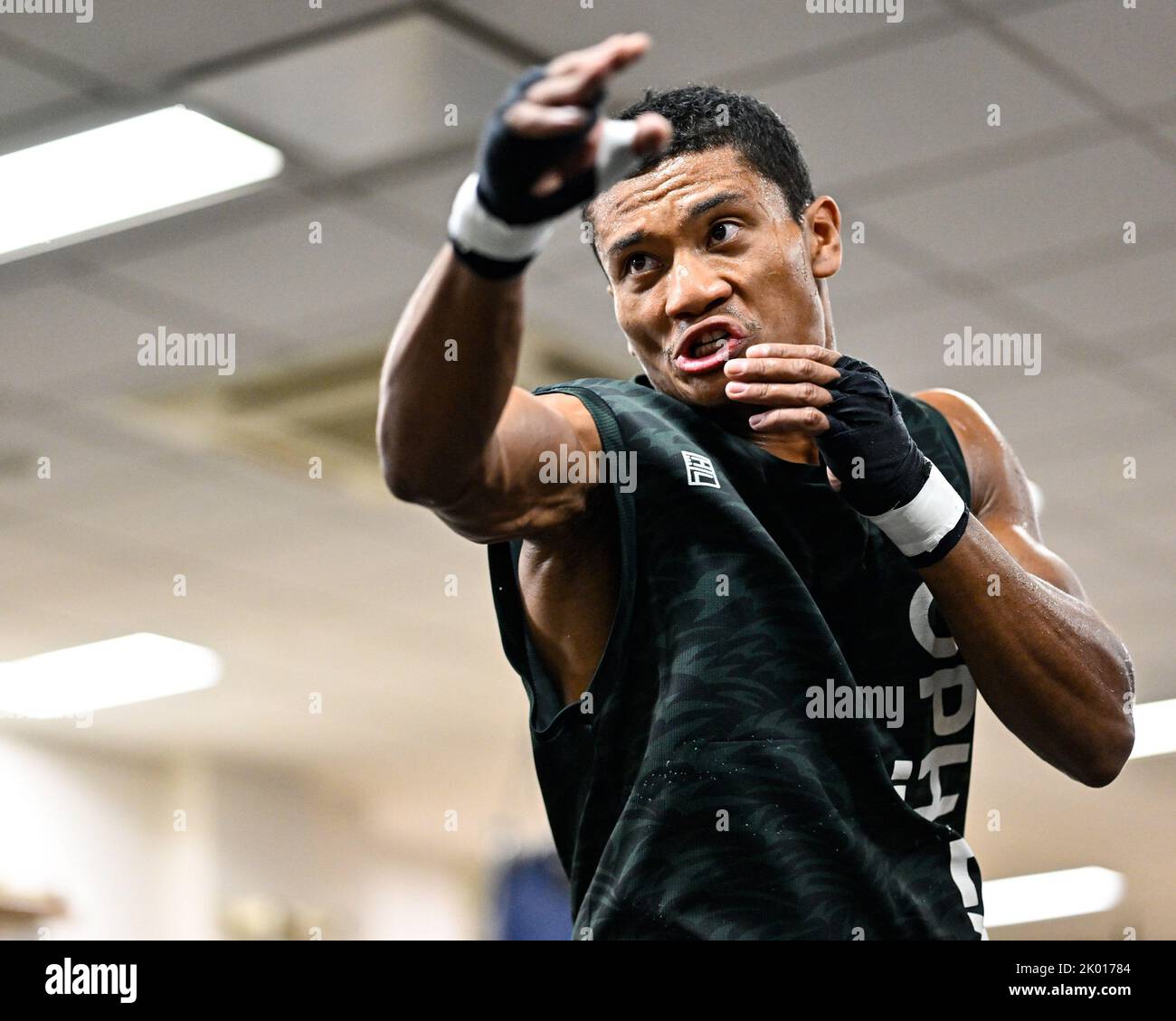 Andy Hiraoka of Japan during a training session in Yokohama, Kanagawa ...