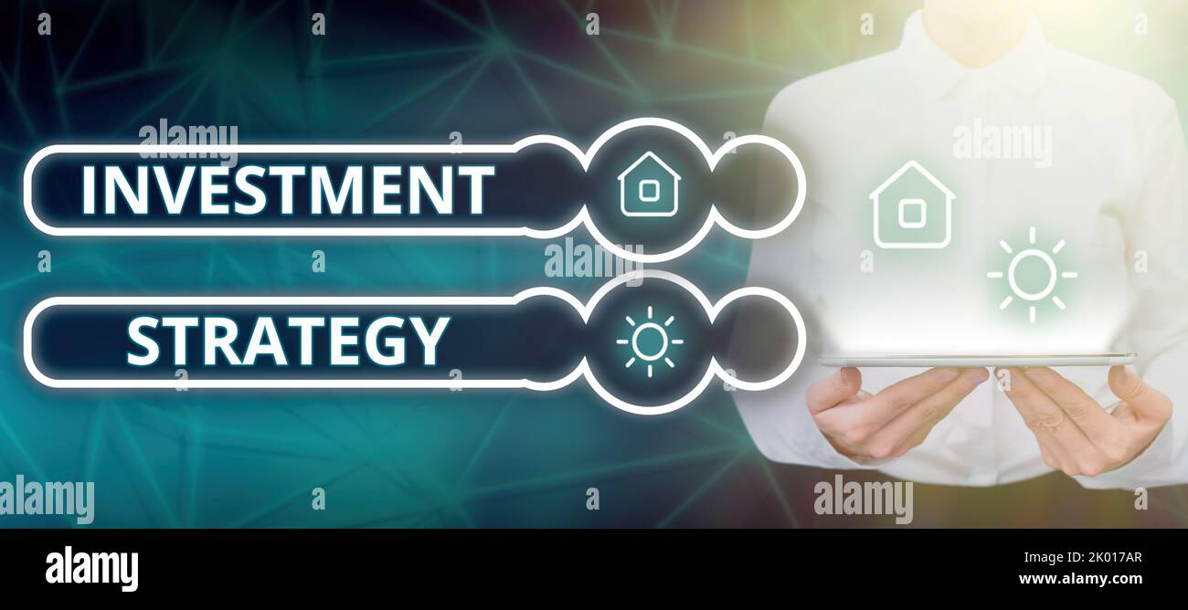 Conceptual display Investment Strategy. Internet Concept Set of Rules ...