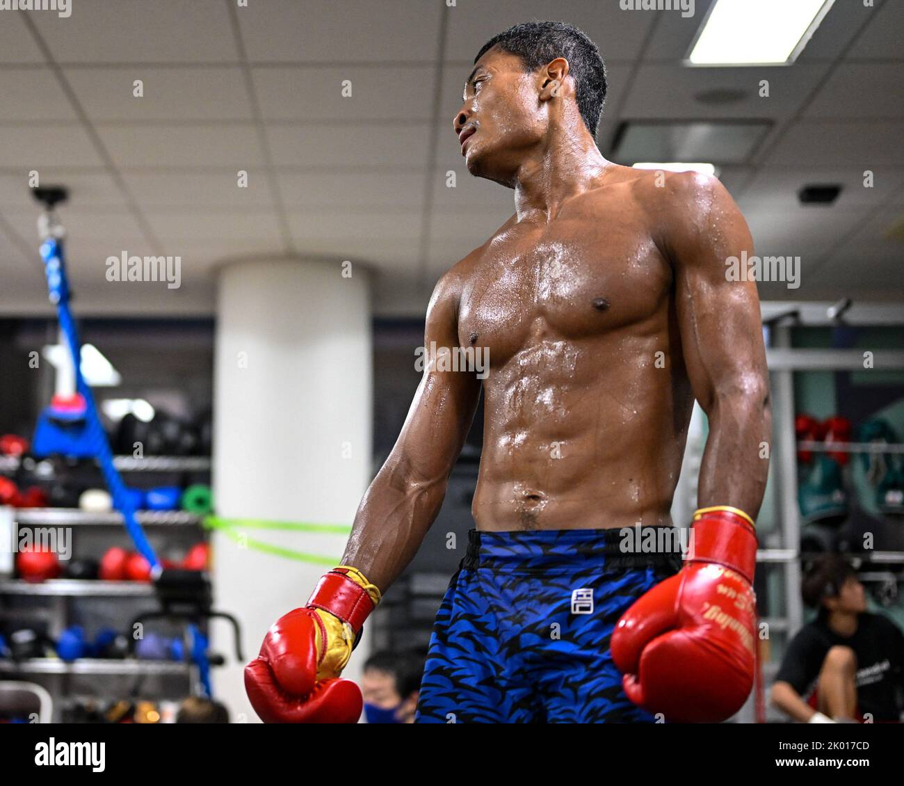 Andy Hiraoka of Japan during a training session in Yokohama, Kanagawa ...