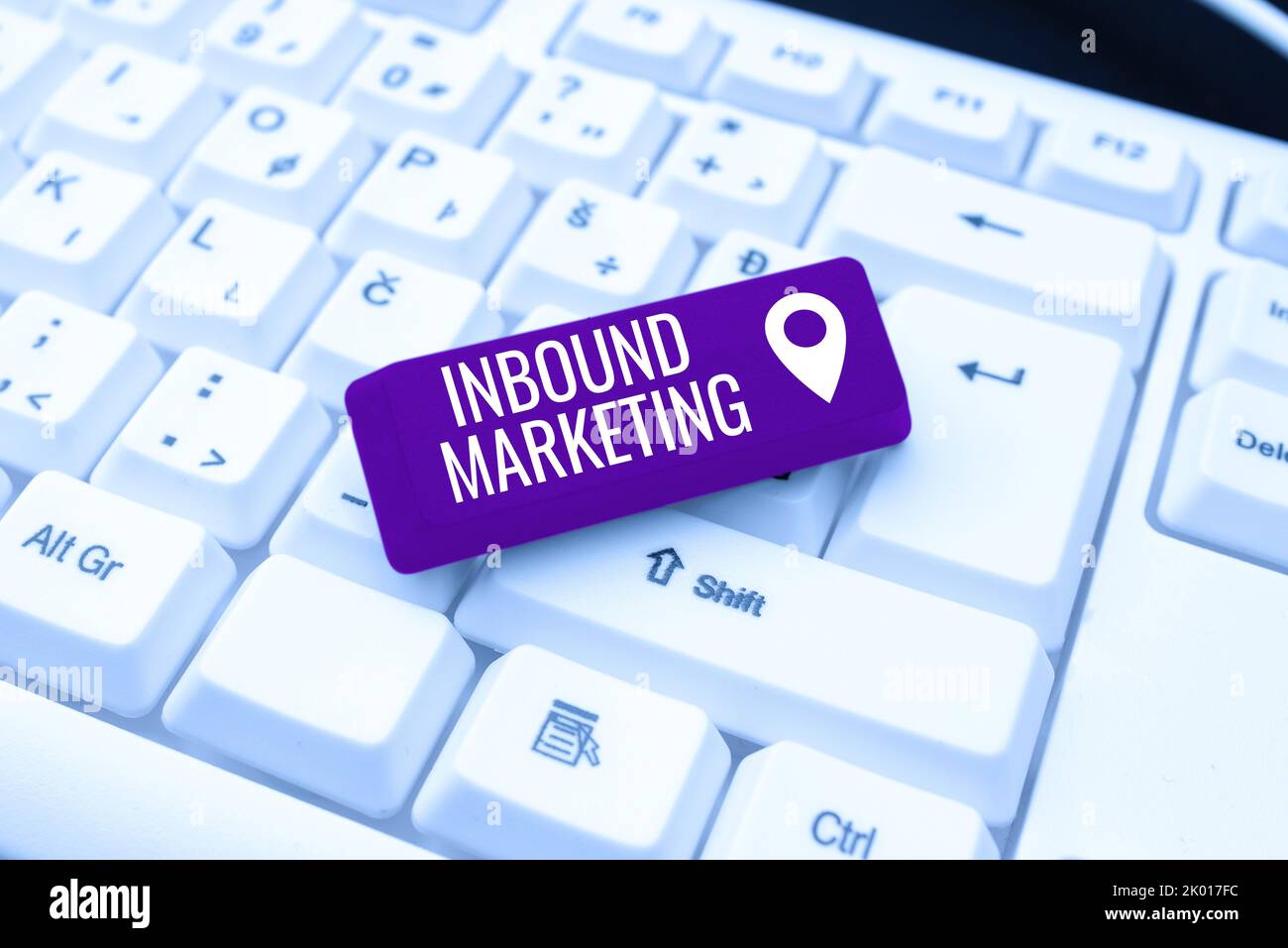 Sign Displaying Inbound Marketingprocess Of Attracting The Attention Of