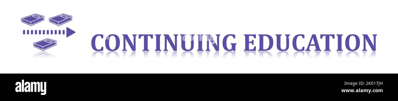 Illustration of a continuing education concept Stock Photo - Alamy