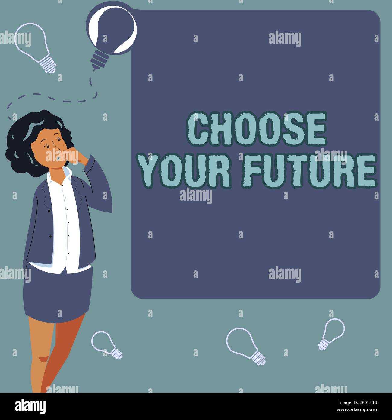 Hand writing sign Choose Your FutureChoices make today will define the ...