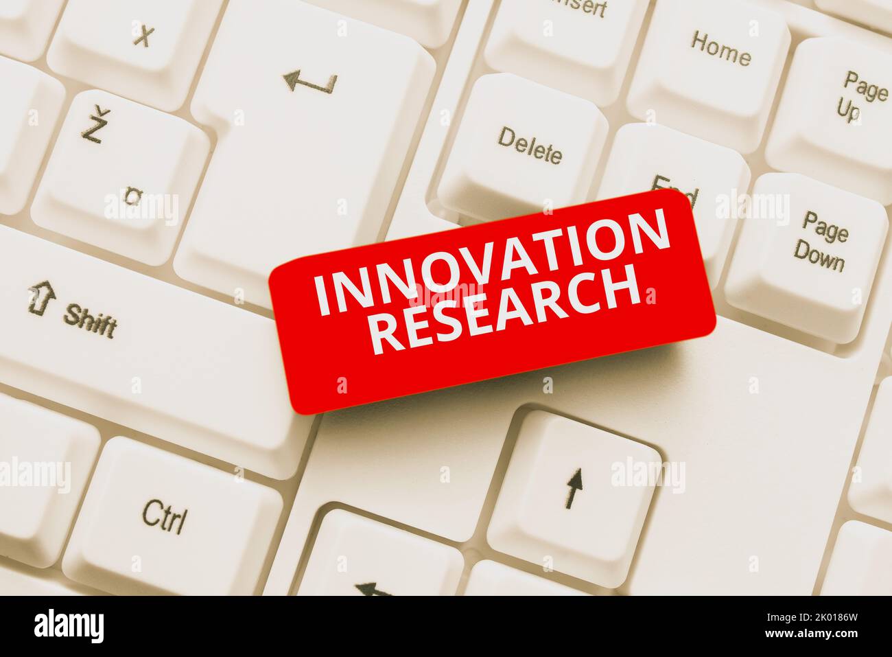 Sign displaying Innovation Research. Concept meaning Existing Products ...