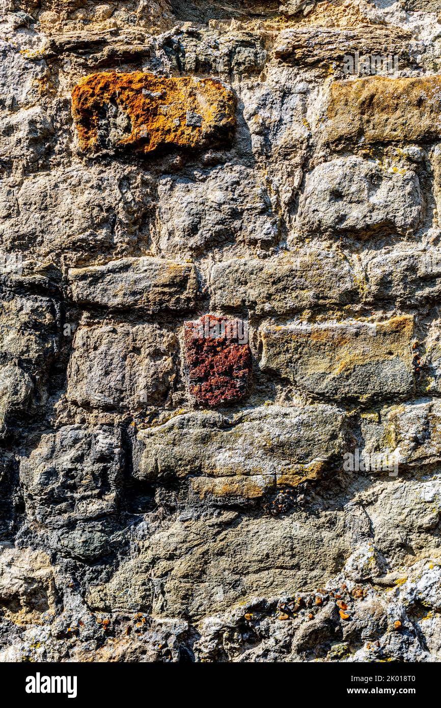 An old worn stone wall Stock Photo - Alamy