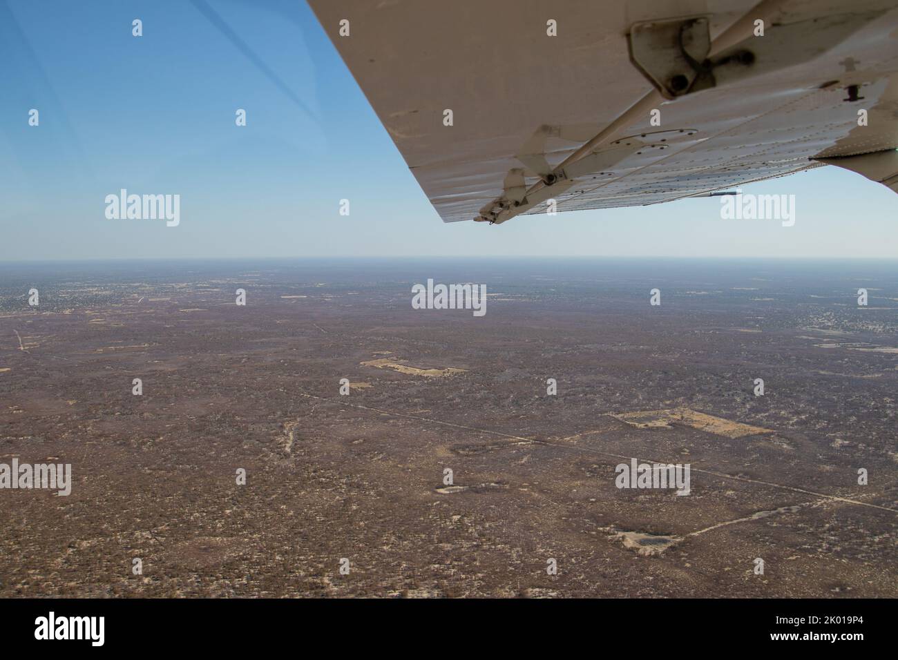 Maun, Botswana - flying low above the Okavango Delta in a small ...