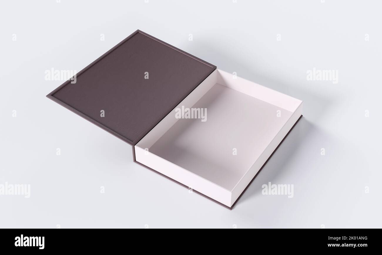 Cardboard Storage box isolated on white background. 3D Rendering Stock Photo - Alamy