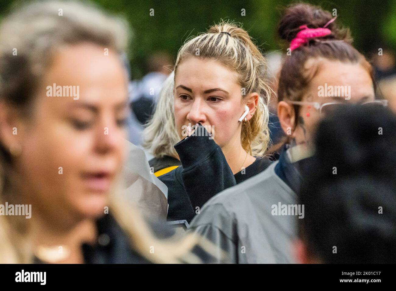 London, UK. 9th Sep, 2022. Many are emotional and sad faces and tears ...