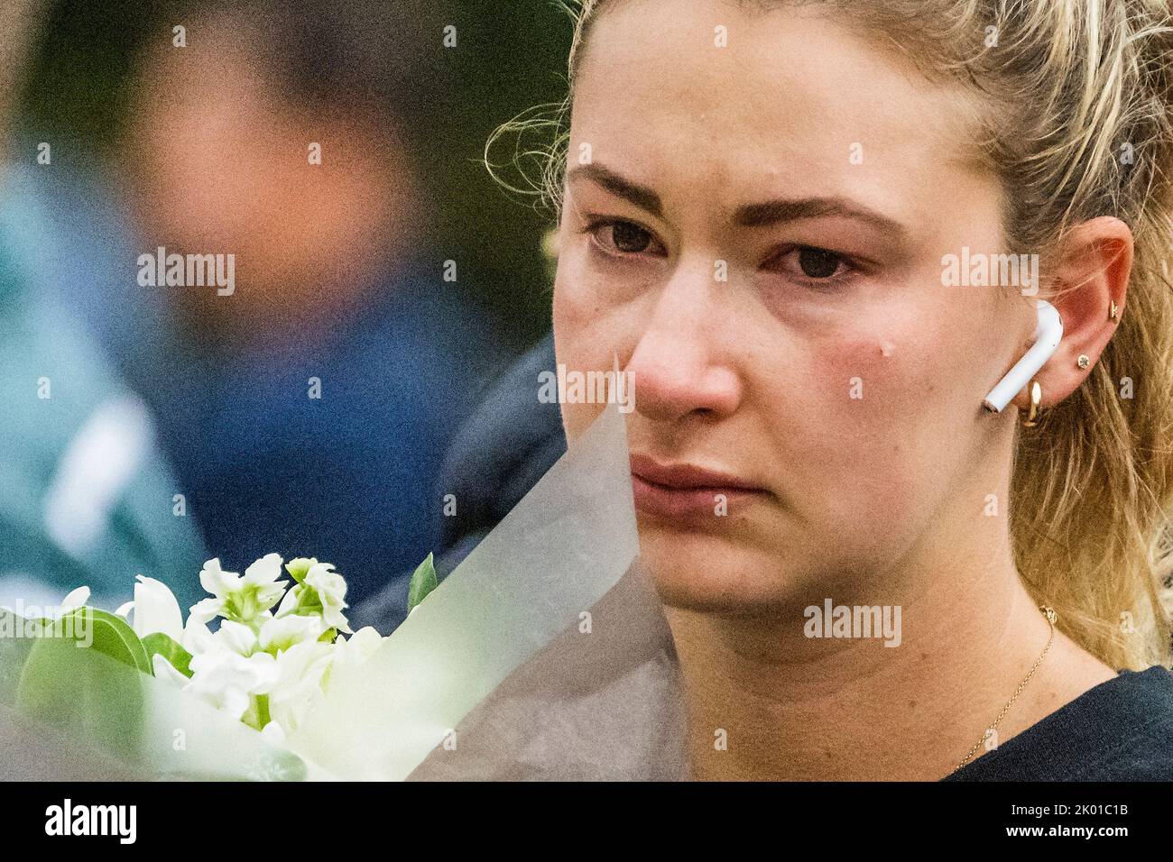 London, UK. 9th Sep, 2022. Many are emotional and sad faces and tears ...