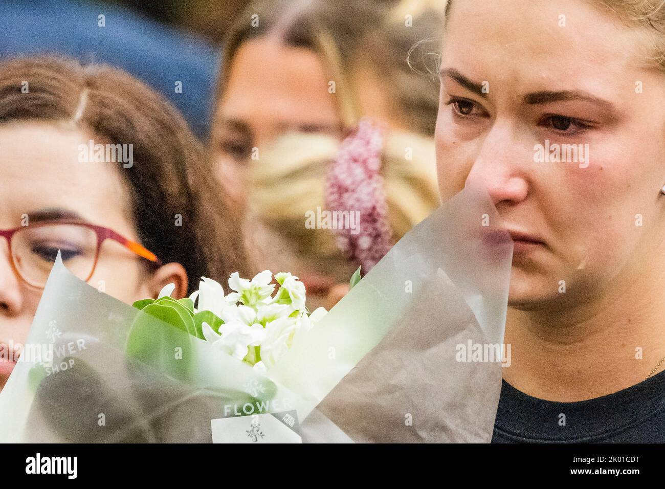 London, UK. 9th Sep, 2022. Many are emotional and sad faces and tears ...