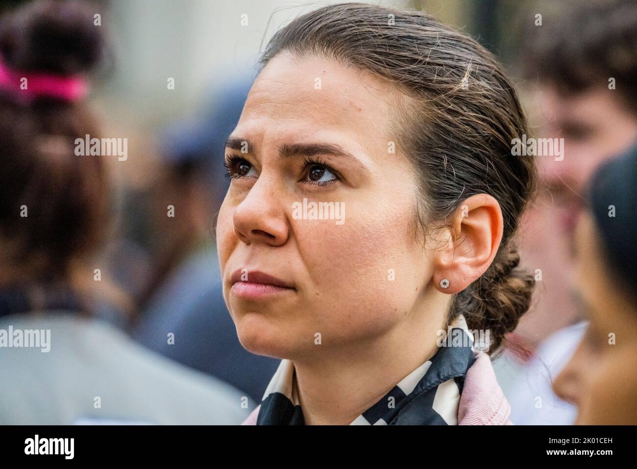 London, UK. 9th Sep, 2022. Many are emotional and sad faces and tears ...