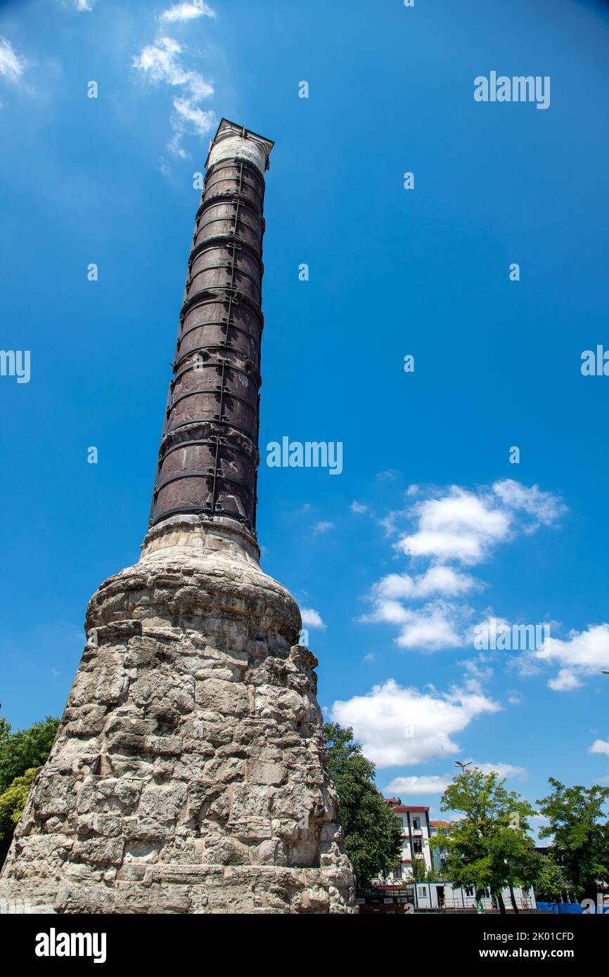stanbul,Turkey - 06-30-2022:View of Column of Constantine (cemberlitas ...