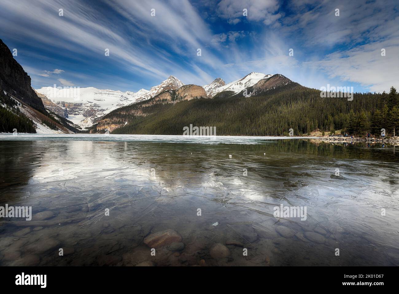 Famous wonderful Lake Louise landscape, Banff National Park, Alberta, Canada Stock Photo - Alamy