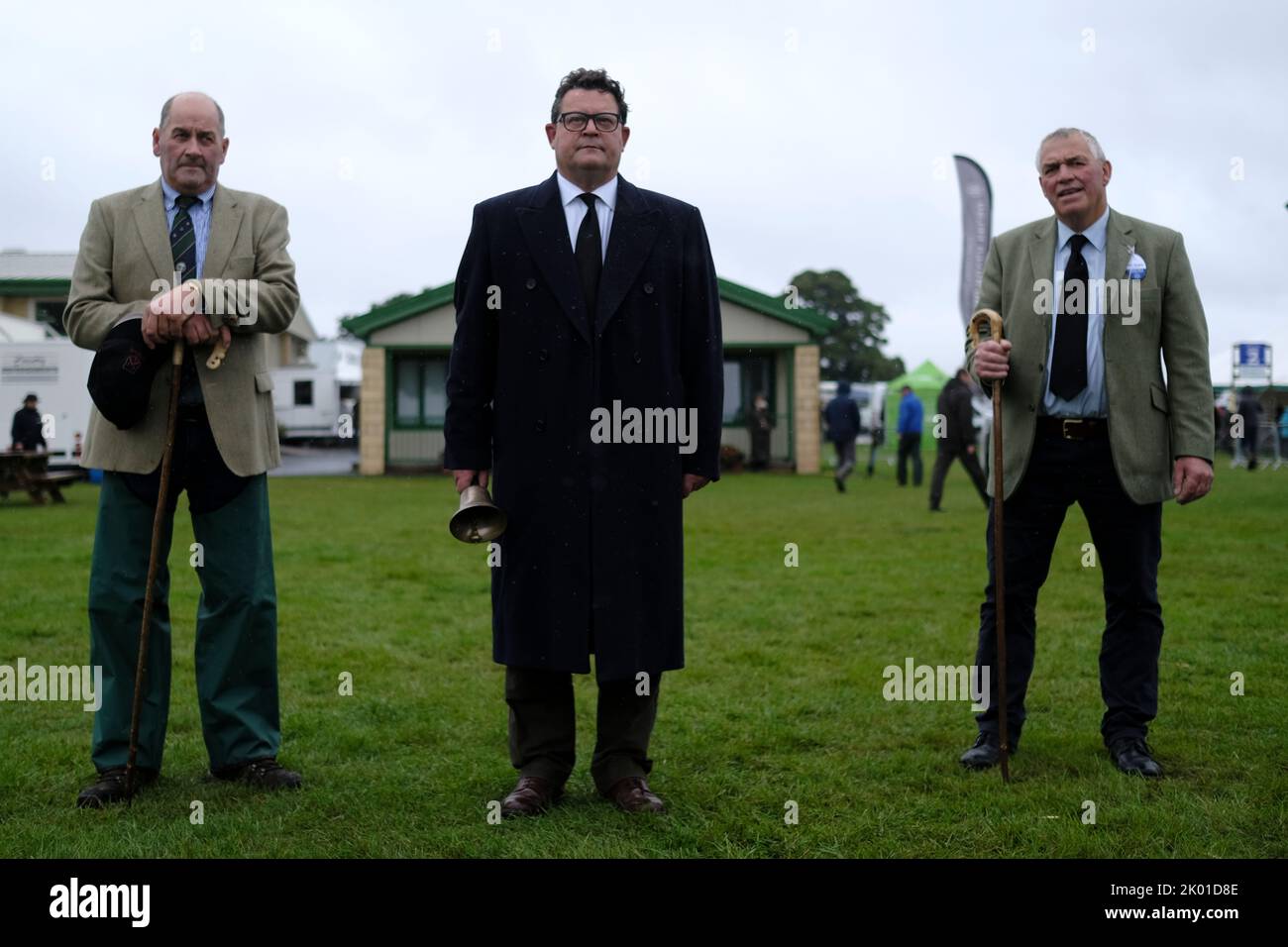 Kelso, United Kingdom. 9 September, 2022. L-R Mr William Pate (Chairman ...