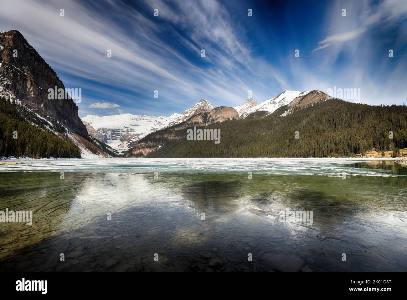 Famous wonderful Lake Louise landscape, Banff National Park, Alberta, Canada Stock Photo - Alamy