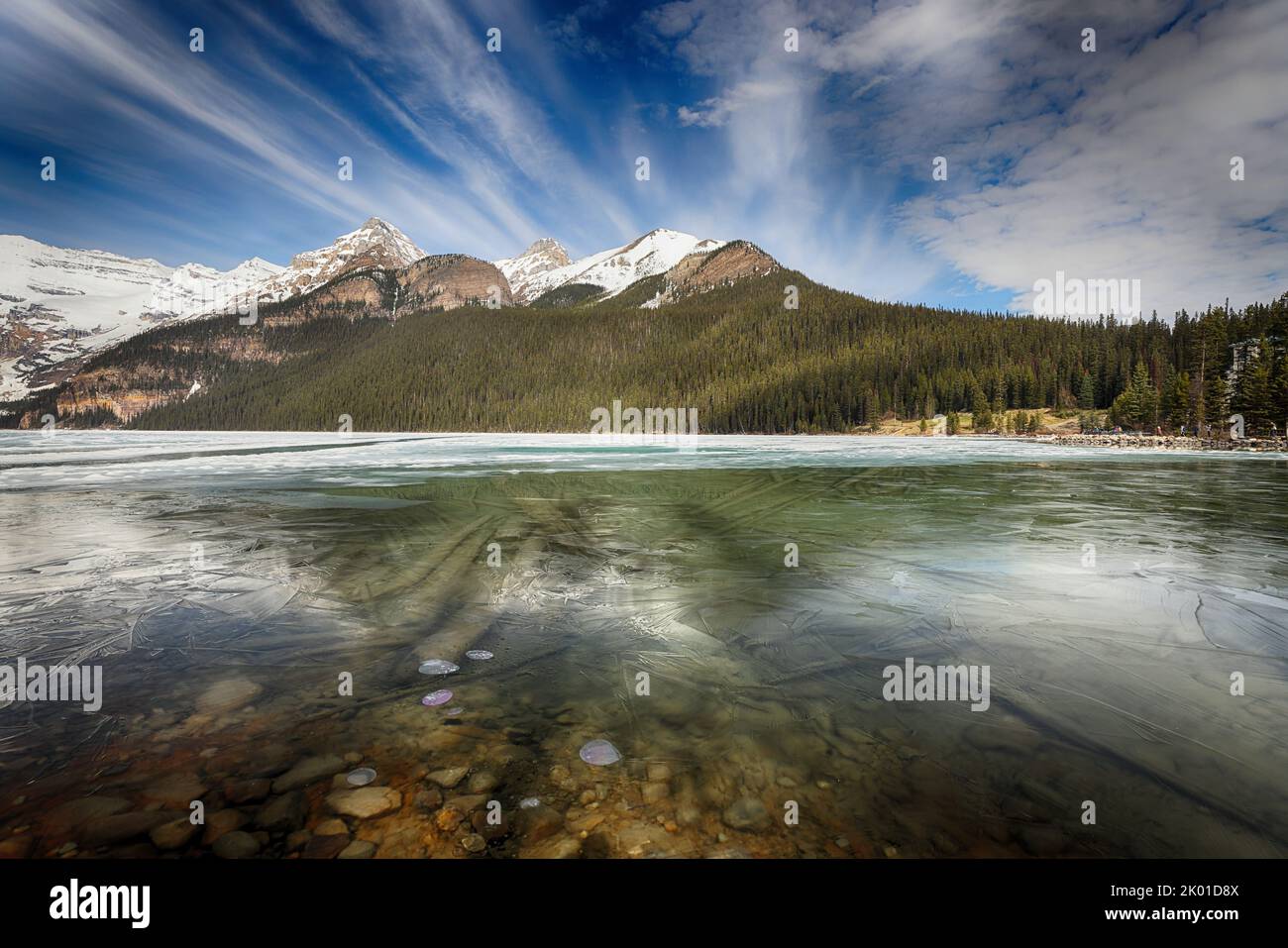 Famous wonderful Lake Louise landscape, Banff National Park, Alberta, Canada Stock Photo - Alamy