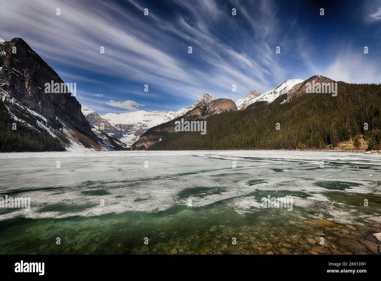 Famous wonderful Lake Louise landscape, Banff National Park, Alberta, Canada Stock Photo - Alamy