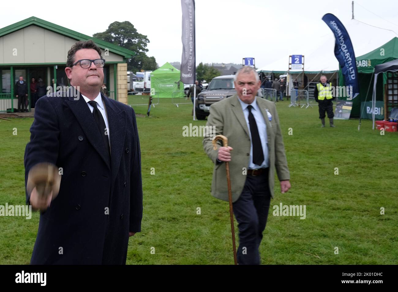Kelso, United Kingdom. 9 September, 2022. L-R Mr Dan Withall, (Border ...